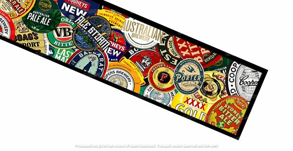 Buy BEER LOGOS Menu Bar Runner - Elevate Your Space with Trendy Barware ...