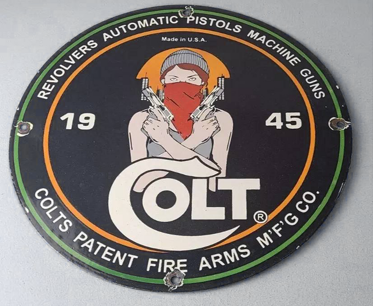 Vintage Retro Round Speed Demon Colt Boston Maine Coca-Cola Chrysler M ...