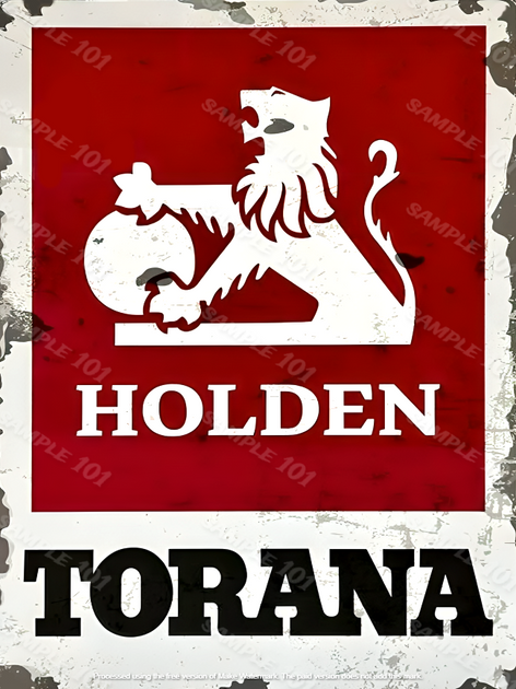 HOLDEN TORANA Home Rustic Look Vintage 600 x 400 mm Quality Man Cave S ...