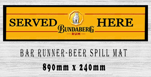 Buy BUNDABERG RUM Aussie Beer Spill Mat - Elevate Your Bar Experience ...