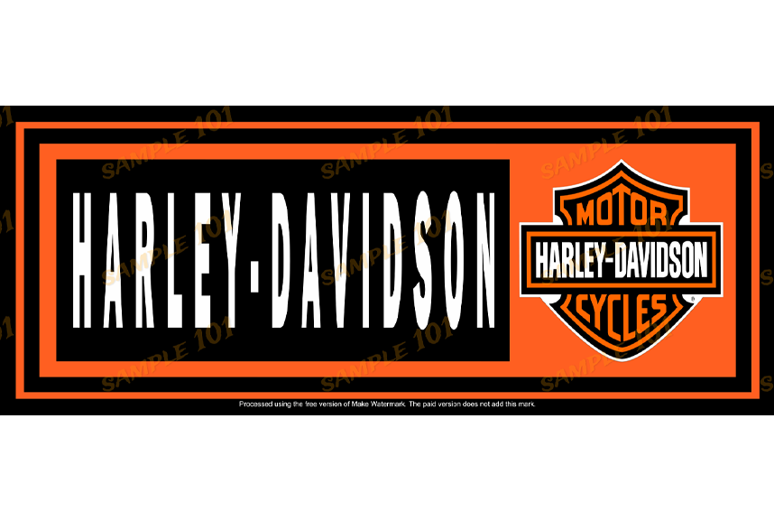 HARLEY-DAVIDSON Home Vintage 750 x 200 mm Quality Man Cave Sublimated ...