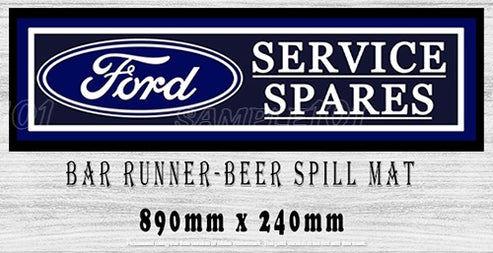 Buy SERVICE PARTS-FORD Beer Mat: Aussie Cheers, Spill-Free Bar (890mm x ...