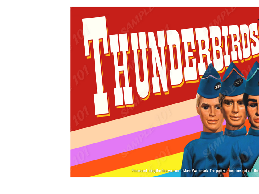 THUNDERBIRDS Home Vintage 600 x 400 mm Quality Man Cave Sublimated Déc ...