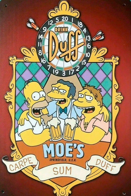 Drink Duff Beer new tin metal sign MAN CAVE – Tin Sign Factory Australia