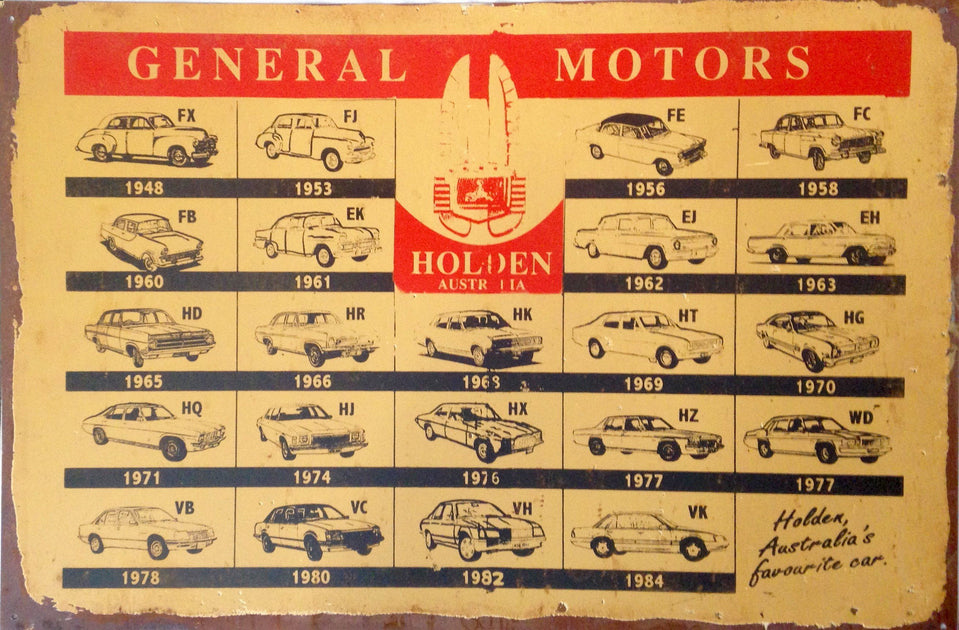 Holden All Makes Rustic Large Metal Sign 40 x 60 cm – Tin Sign Factory ...