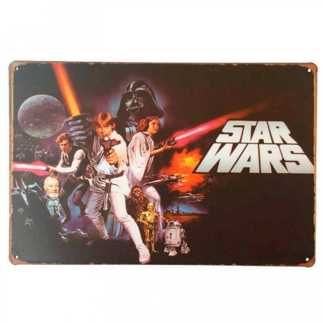 Rustic Star Wars new tin metal sign MAN CAVE – Tin Sign Factory Australia