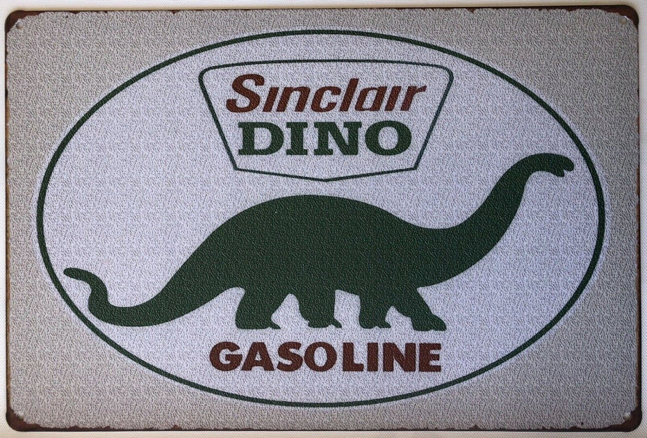 SINCLAIR DINO Garage Rustic Vintage Metal Tin Signs Man Cave, Shed and ...