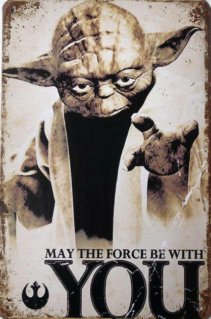 STAR WARS Garage Rustic Look Vintage Tin Signs Man Cave, Shed and Bar ...