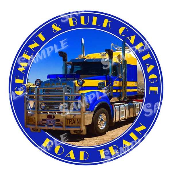 CEMENT & BULK CARTAGE Retro/ Vintage Round Metal Sign Man Cave, Wall H ...