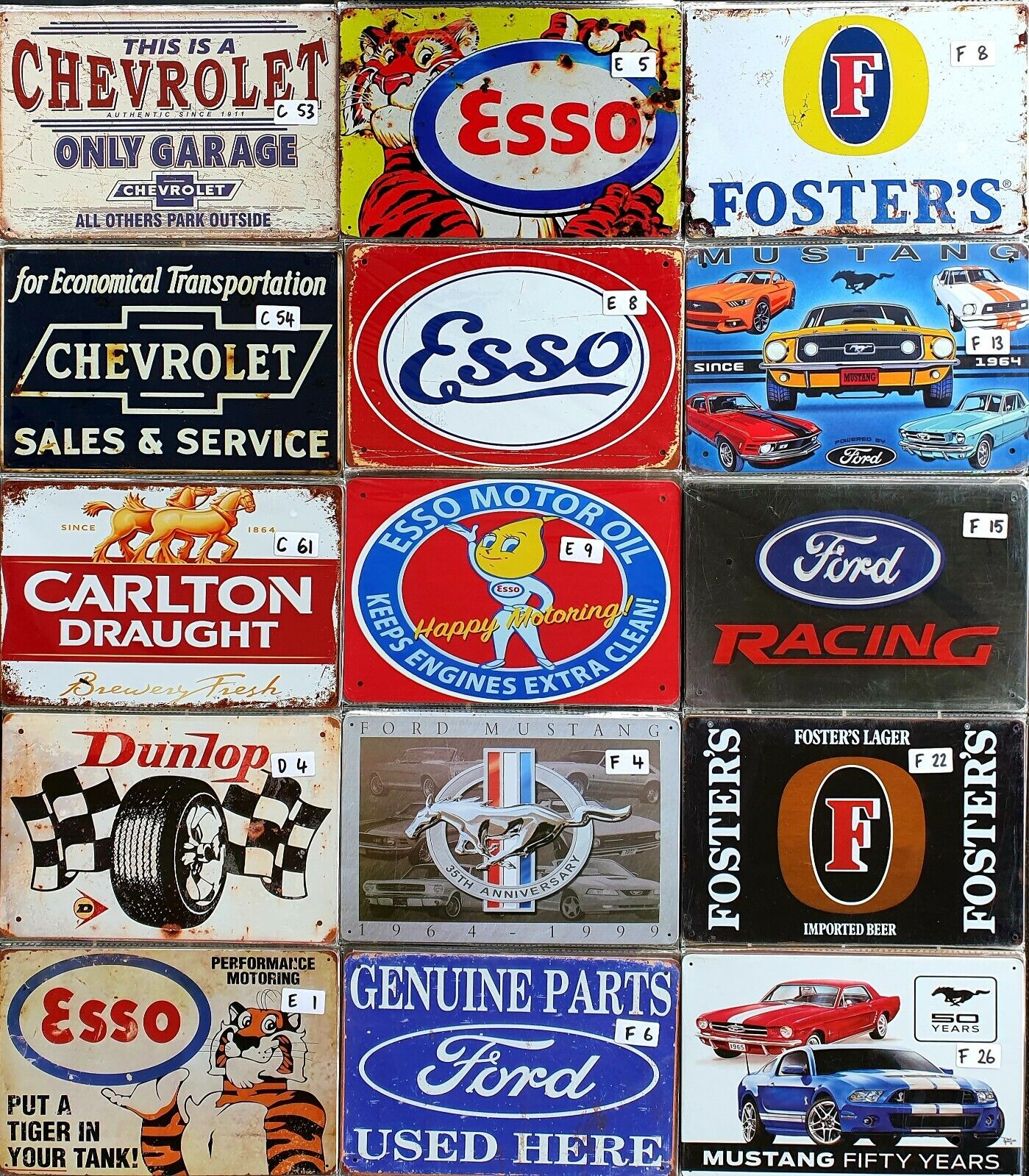 Bulk Buy 30 Tin Signs Bar Shed & Man Cave Signs