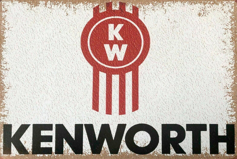 Kenworth Trucks logo tin metal sign man cave new garage – Tin Sign ...