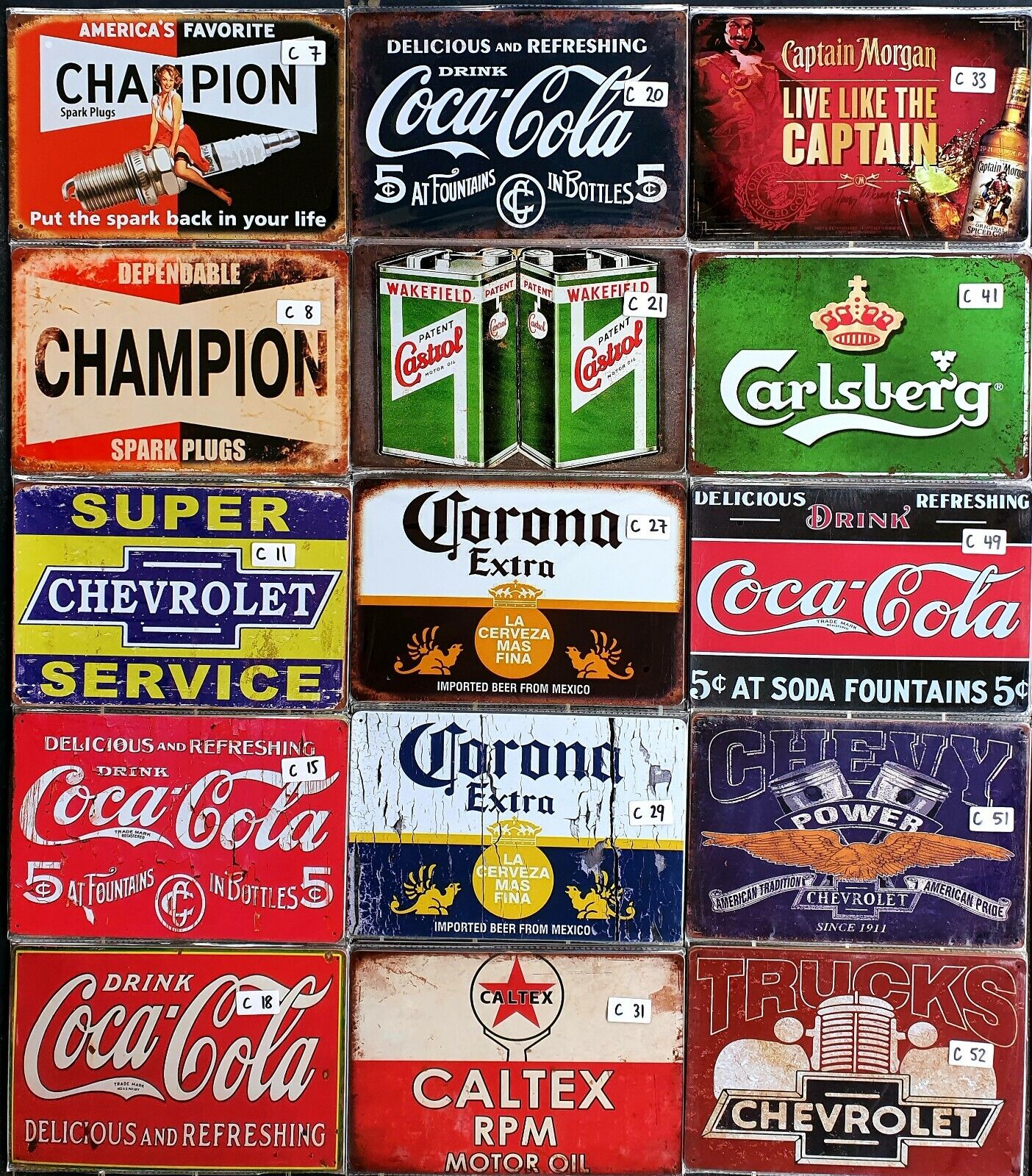 Bulk Buy 30 Tin Signs Bar Shed & Man Cave Signs