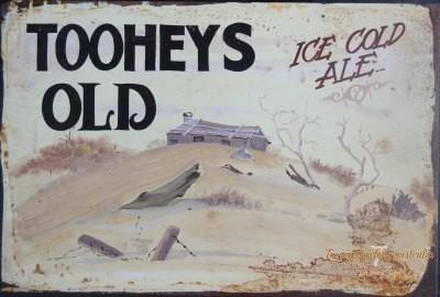 TOOHEYS OLD Rustic Look Vintage Tin Metal Sign Man Cave, Shed-Garage a ...